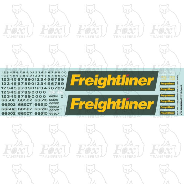Freightliner Class 66 Loco Livery Elements