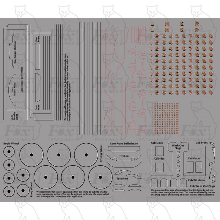 A3 Class Loco and Tender Complete LNER Livery Pack