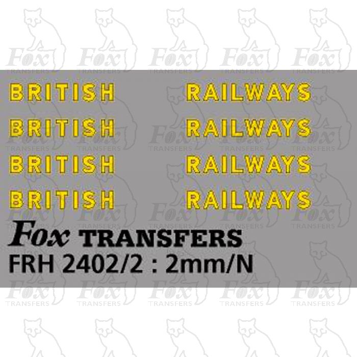 SR - BRITISH RAILWAYS Bulleid Lettering