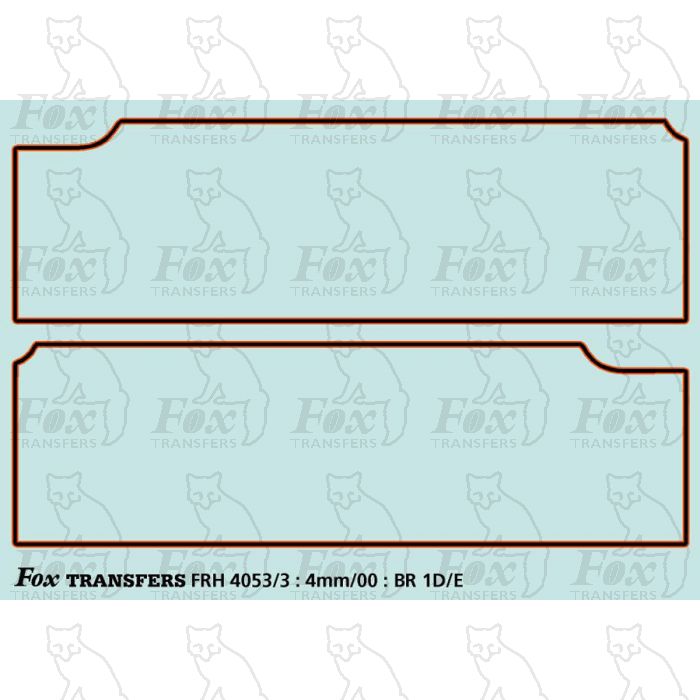 BR1D/E Tender Panels