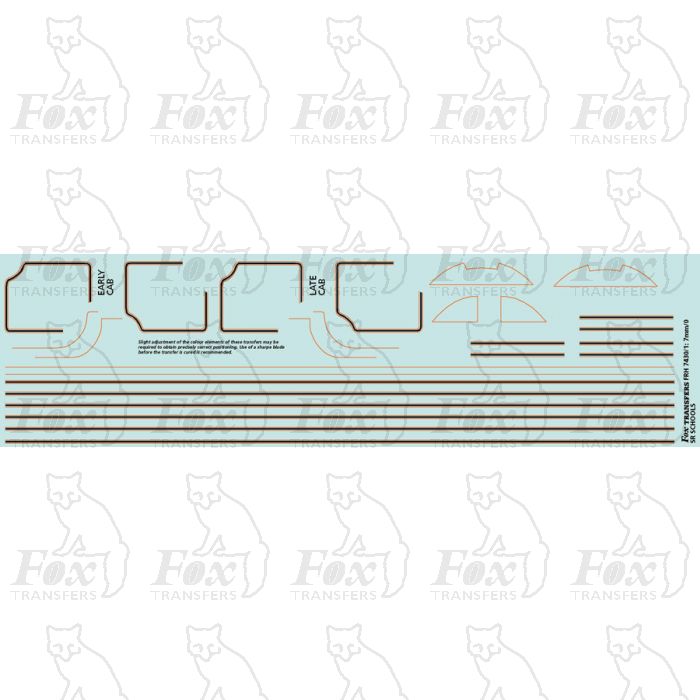 SR/BR Schools Class Loco Lining only