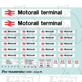 Motorail terminal signage