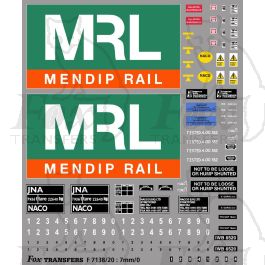 MRL Mendip Rail JNA Bogie Hopper Complete Livery