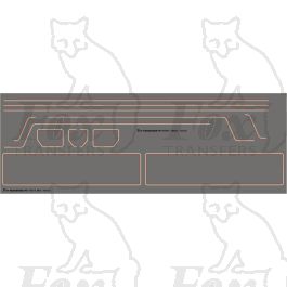 Standard Class 4 76XXX 2-6-0 Loco Lining Set with BR1 Tender Panels