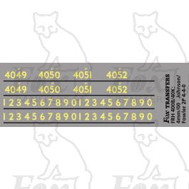 Cabside numbering for Johnson/Fowler 2P 4-4-0 locos