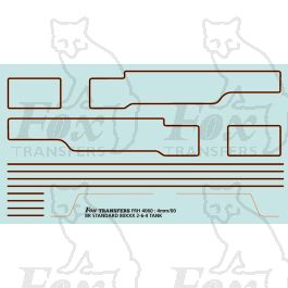 Standard Class 4 Tank Locomotive Preserved Lining Set 2-6-4