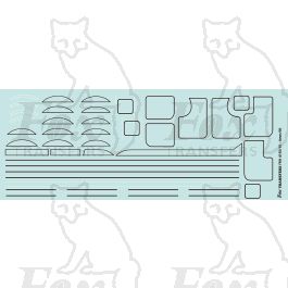 BR/WR Large Tender Locomotive Lining Only (no tender panels included)