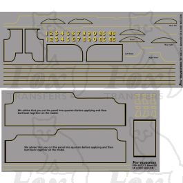 Lord Nelson Class Tender Locomotive Lining Set