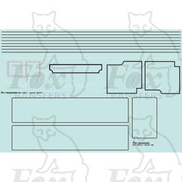 LNER B2 Locomotive/Group Standard tender lining set