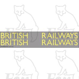 Original LNER style British Railways Lettering (10 inch) OFF WHITE