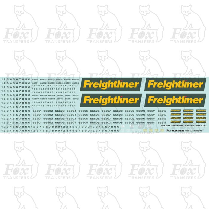 Freightliner Class 66 Livery Elements