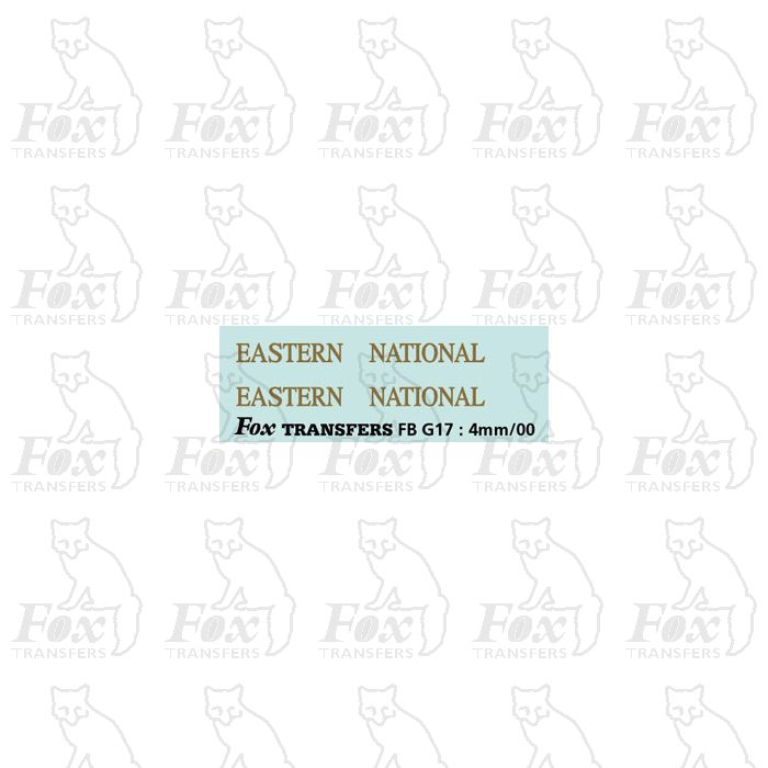 FLEETNAMES - EASTERN NATIONAL (pre war - with black keyline)