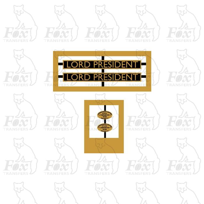 60503 LORD PRESIDENT